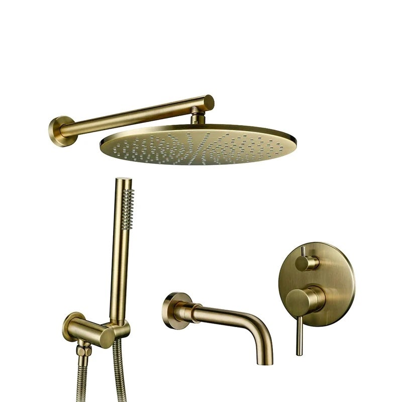 Ensemble de bain encastré or brossé | Leroy Merlin