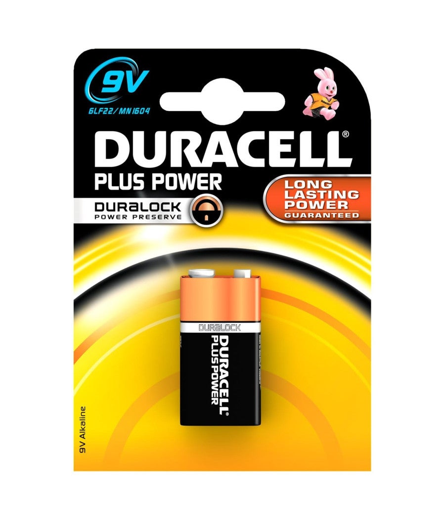 Trade Shop - Duracell Long Lasting Power Batteria Pila Alkalina 9v ...