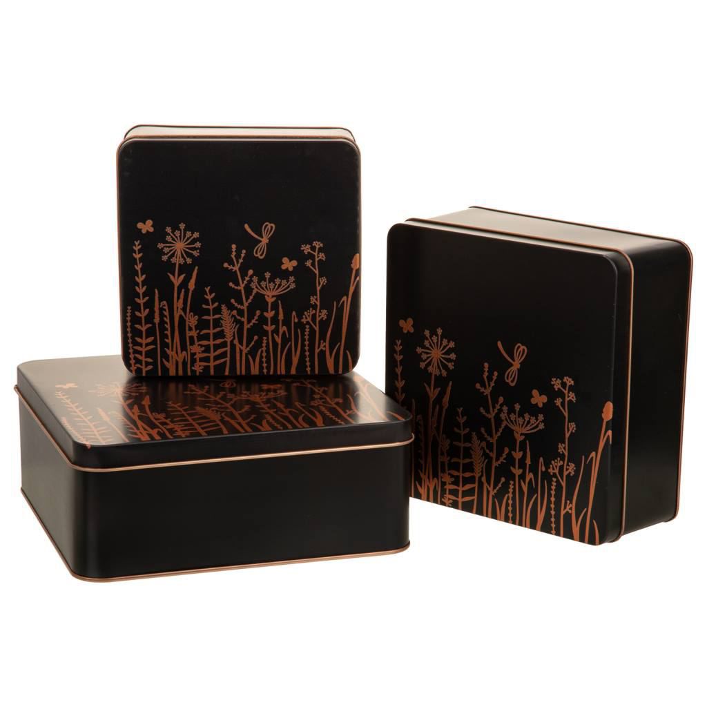 Boîtes métalliques set 3 pièces Multicolore | Leroy Merlin