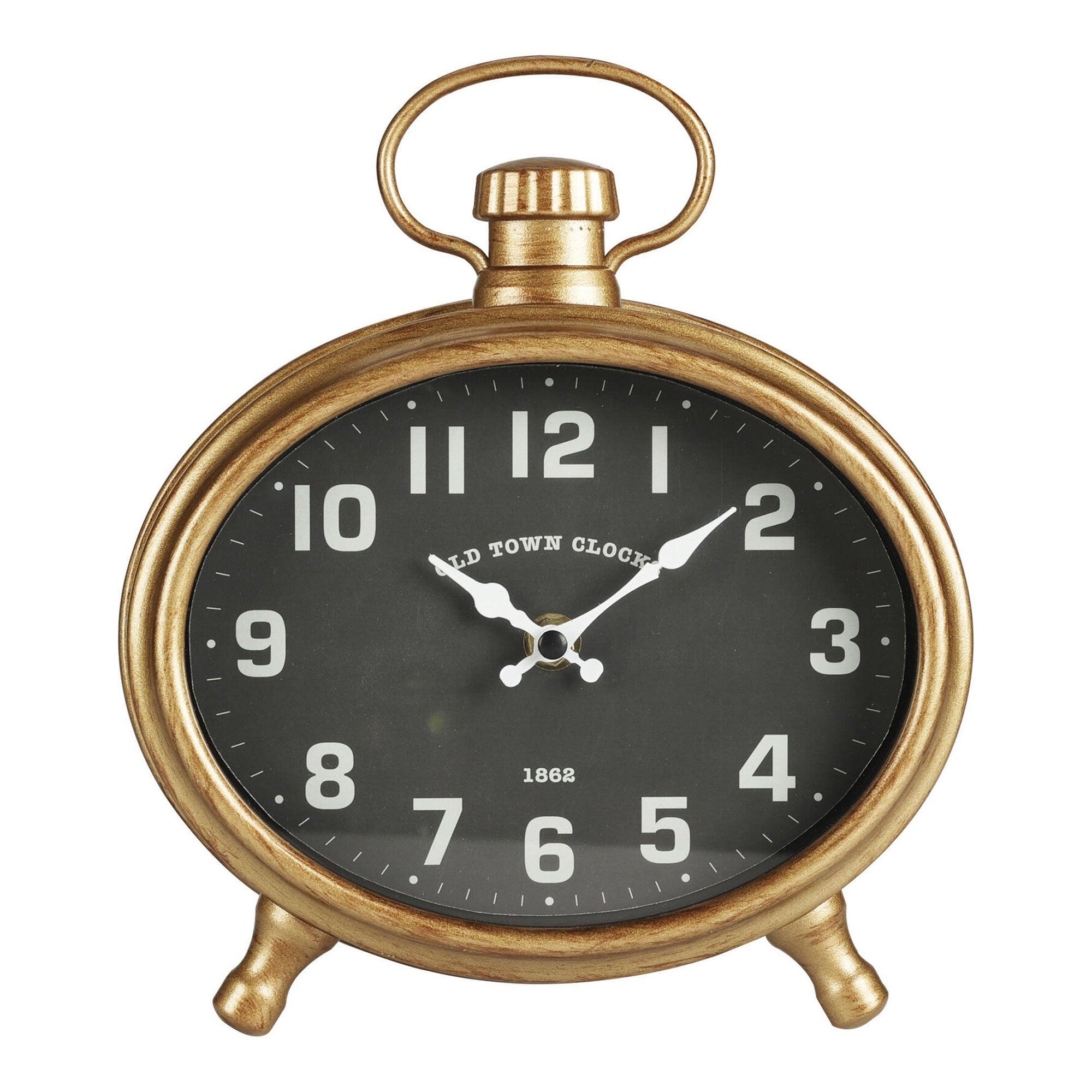 Horloge murale ovale corps doré | Leroy Merlin