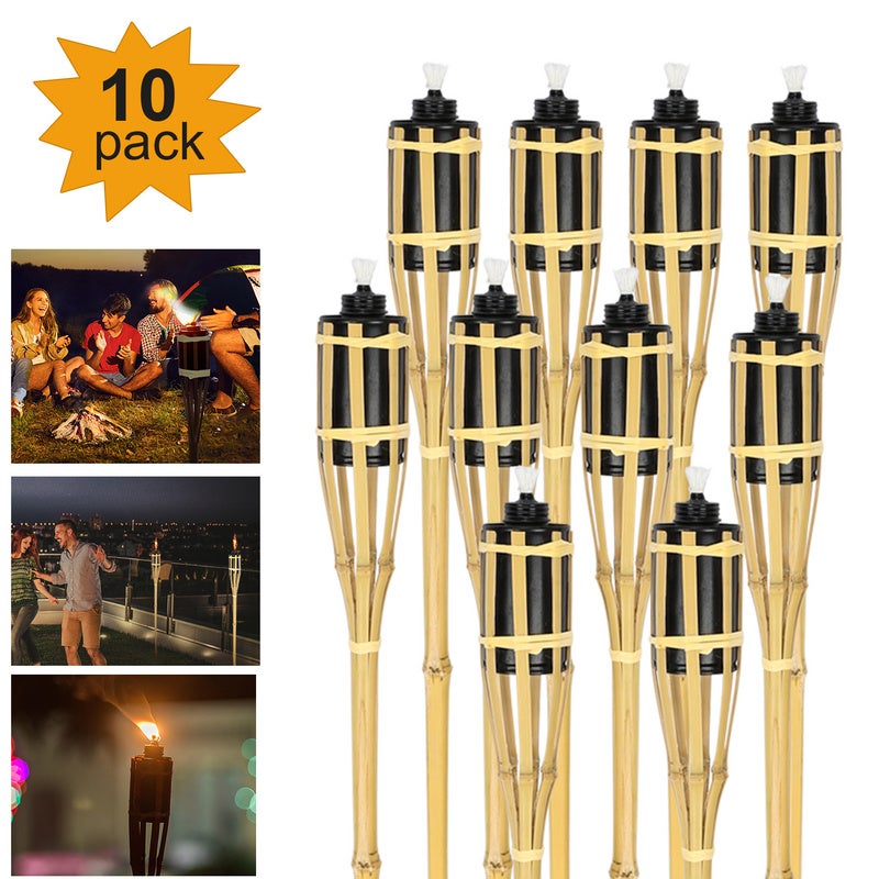 Antorcha de Jardín Antorcha de Aceite 10x Antorchas Llama Luminosa ...