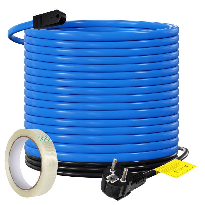18m 306W Câble chauffant Câble antigel Traçage de tuyaux autorégulant ...