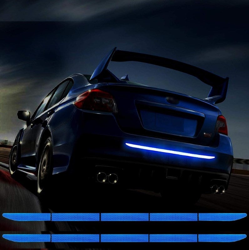 (Bleu)2 ensembles 5 Pièces 90 cm Bande Réfléchissante Forte Autocollant ...