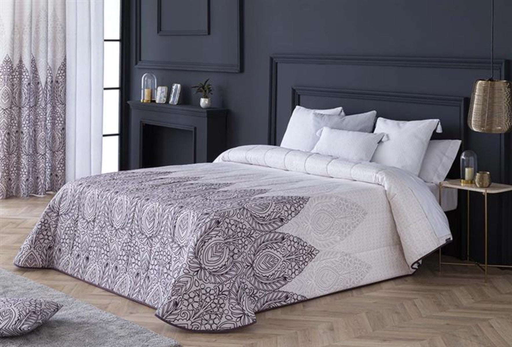 Colcha Bouti Baza Relleno 100 gr Rosa para Cama de 170 cm | Leroy Merlin