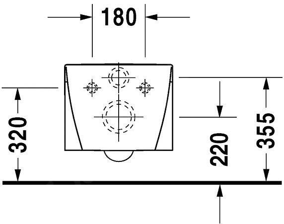 Duravit Starck 2 inodoro suspendido, 540mm, lavavajillas, 2534090000 ...