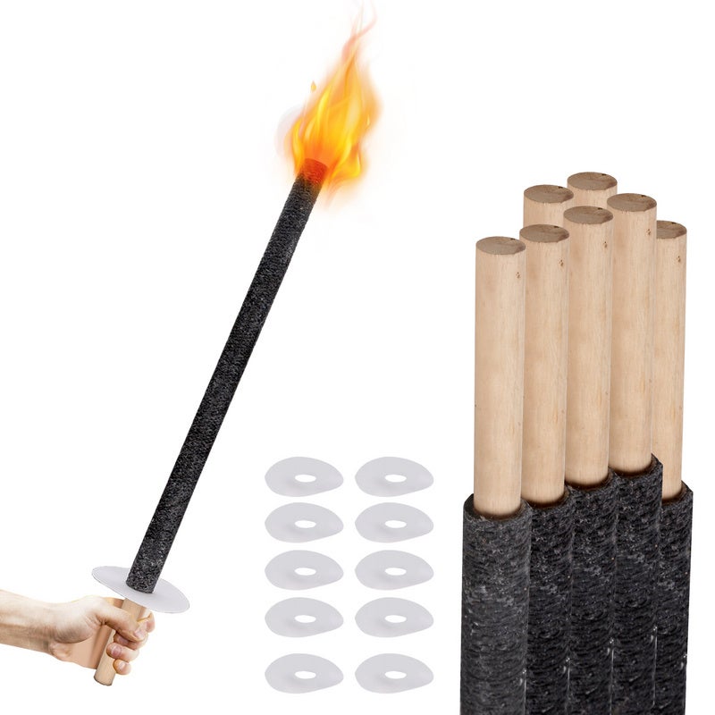 Antorchas 42cm Llama Corazón Niños Antorcha Antorchas de Cera Tiempo de ...