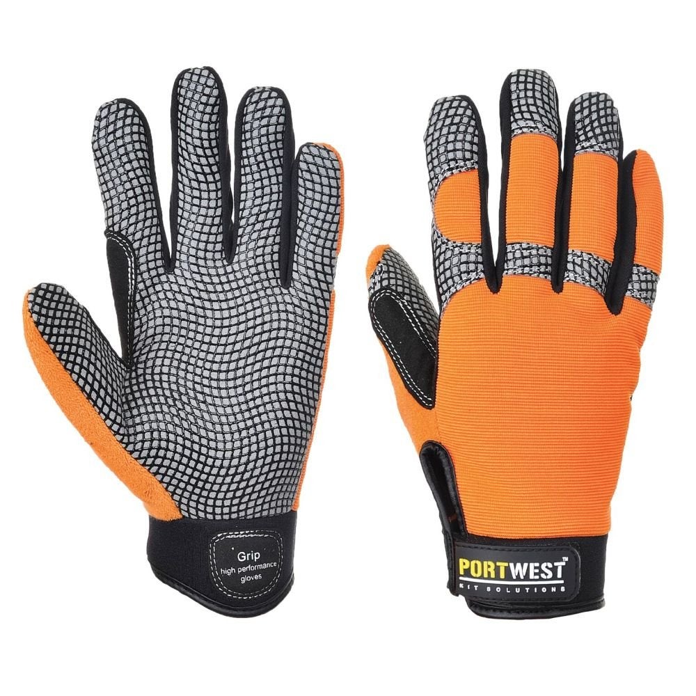 Gants anti-impact Portwest Confort Grip A735 Orange 9 | Leroy Merlin