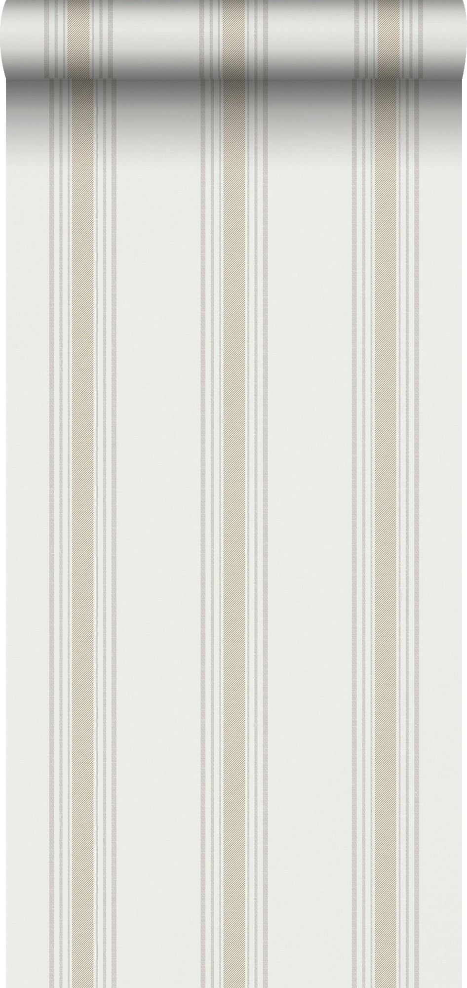 Papel pintado rayas beige y gris - 53 cm x 10.05 m - Sanders & Sanders ...