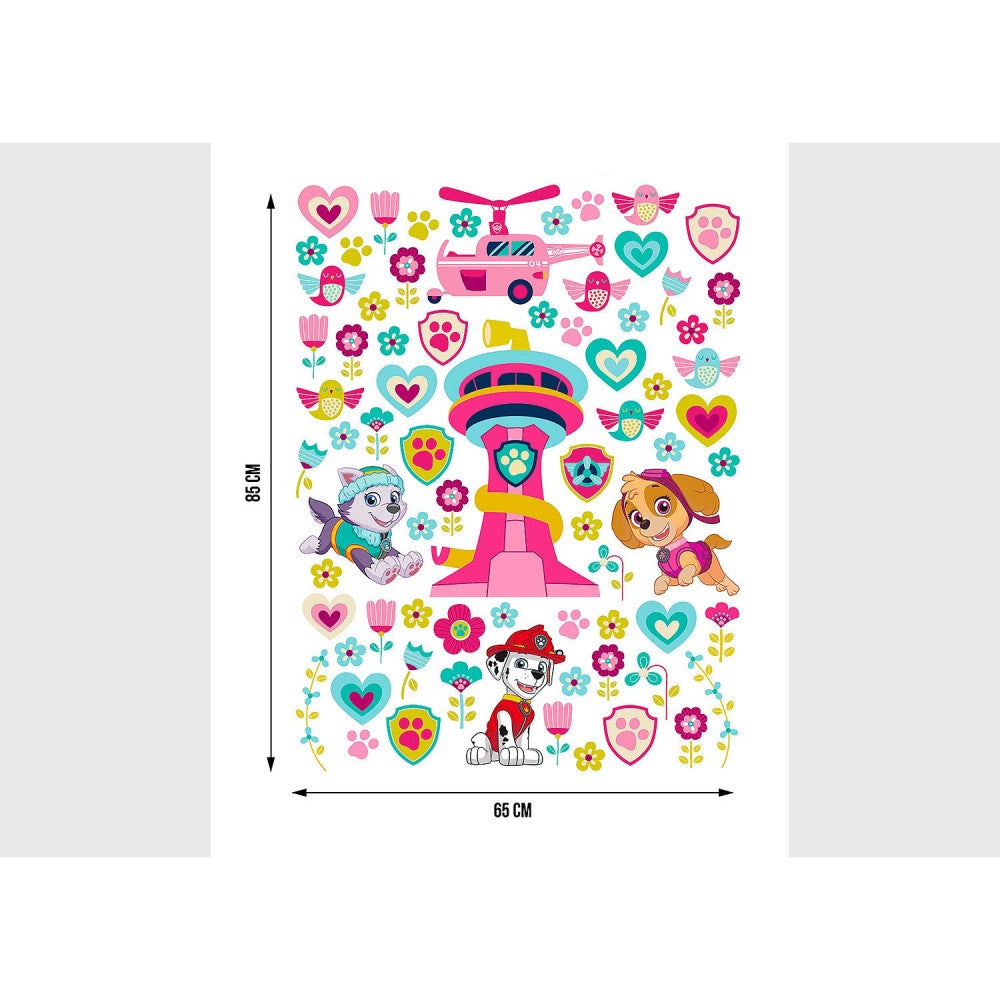 Stickers Pat'Patrouille - Tous les personnages Joyeux - 65x85 cm ...