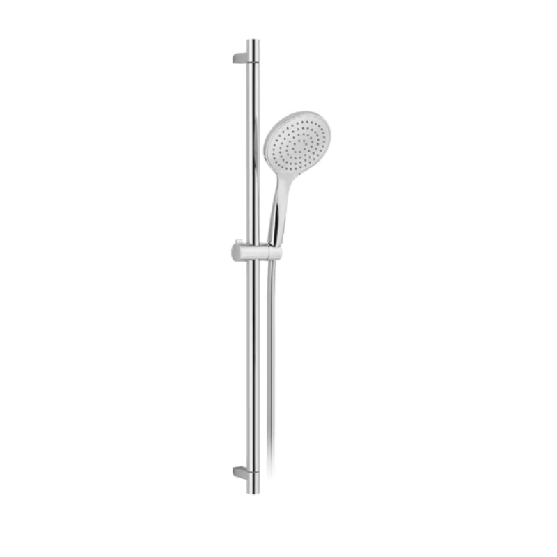 AGHE Barre de douche inox chromé avec pommeau de douche ABS 1 jet et ...