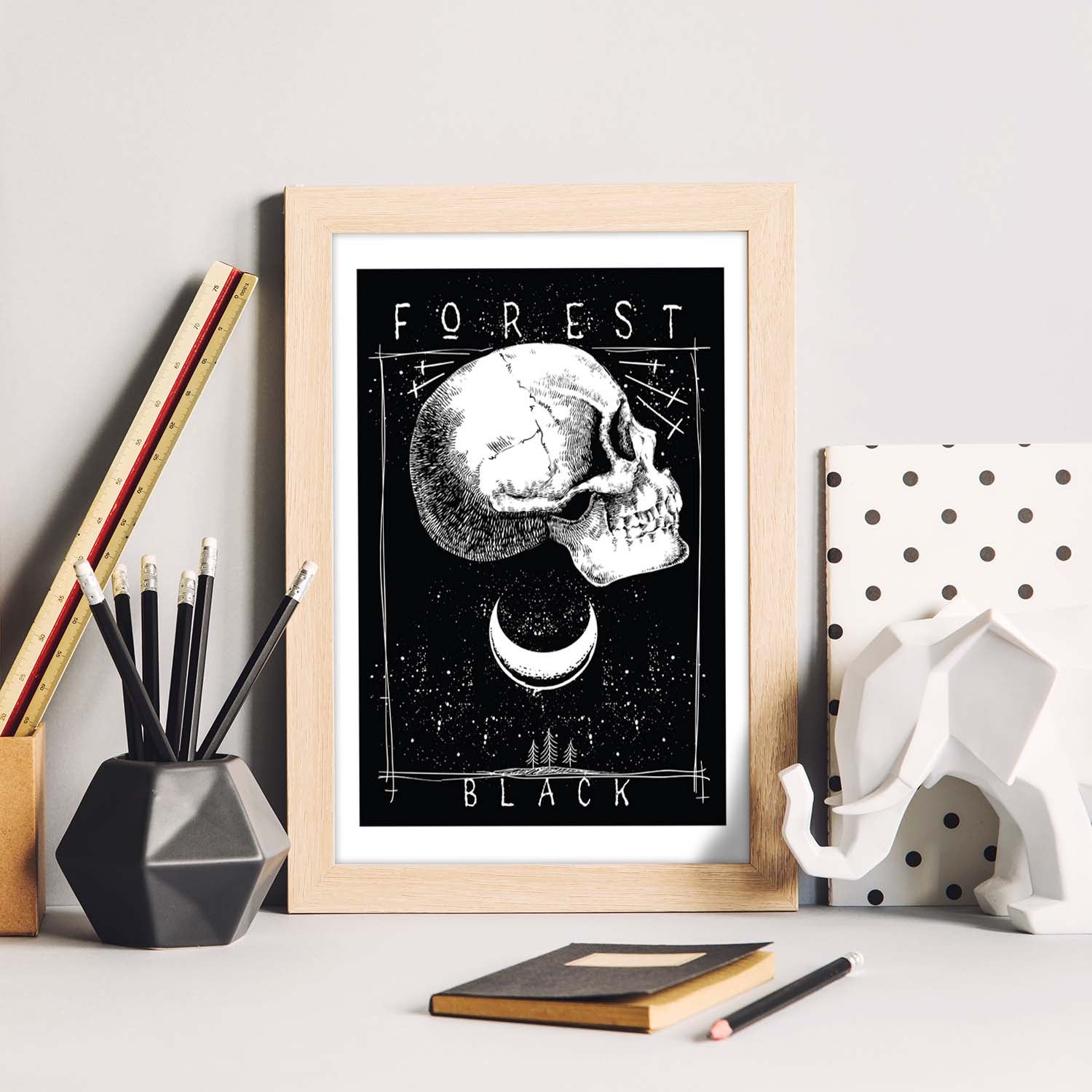 Poster De Bosque. Lamina Decorativa De Diseño. Sin Marco - A4 | Leroy ...