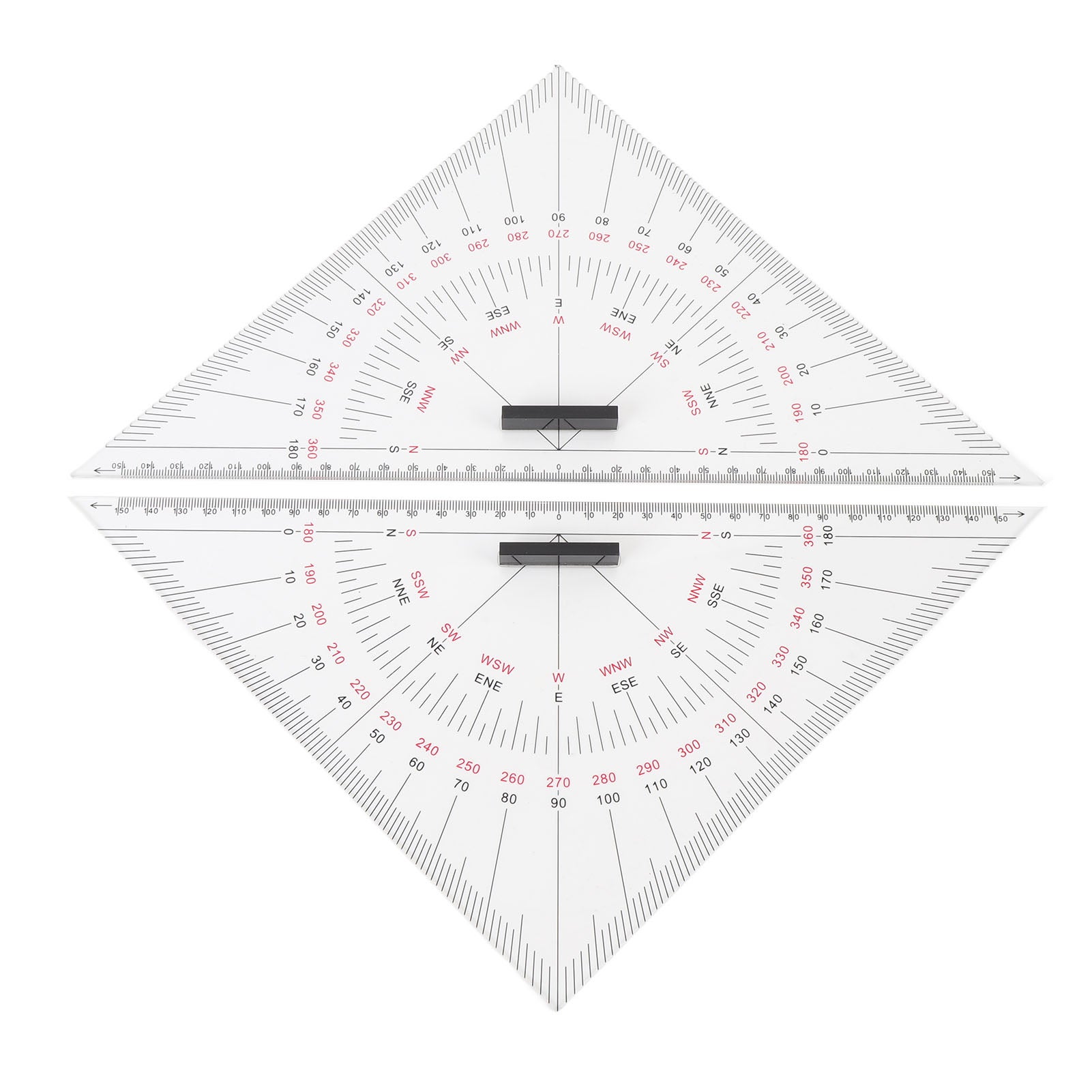 Chart Drawing Triangle Ruler Precise Scale Transparent 300mm Acrylic ...