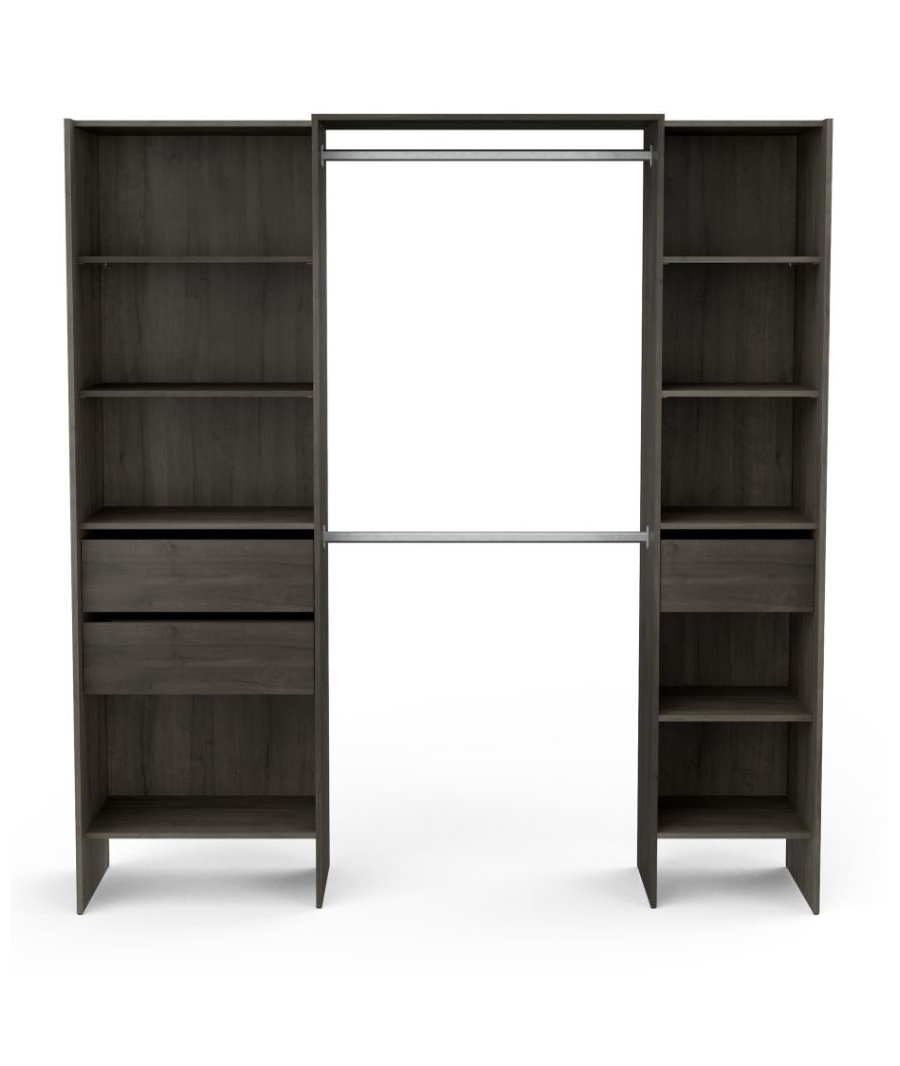 DRESSING OUVERT AVEC 3 TIROIRS KRONEN | Leroy Merlin