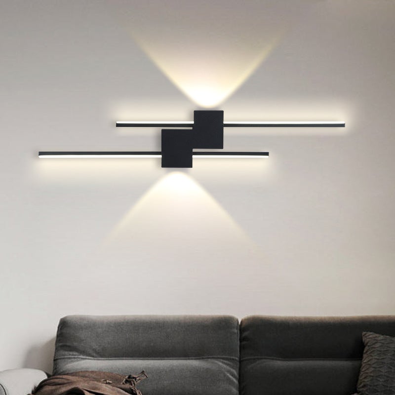 Aplique de pared LED moderno de 60 cm, apliques de pared LED lineales ...
