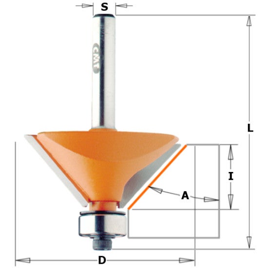 Hm-fraise chanfrein d=28x11 45^ s=8 dr 936.280.11 | Leroy Merlin