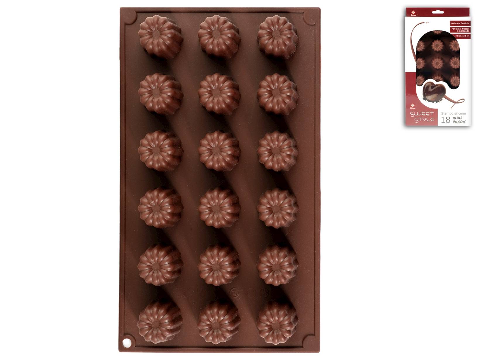 Molde 18 Budines Silicona Choco Home | Leroy Merlin
