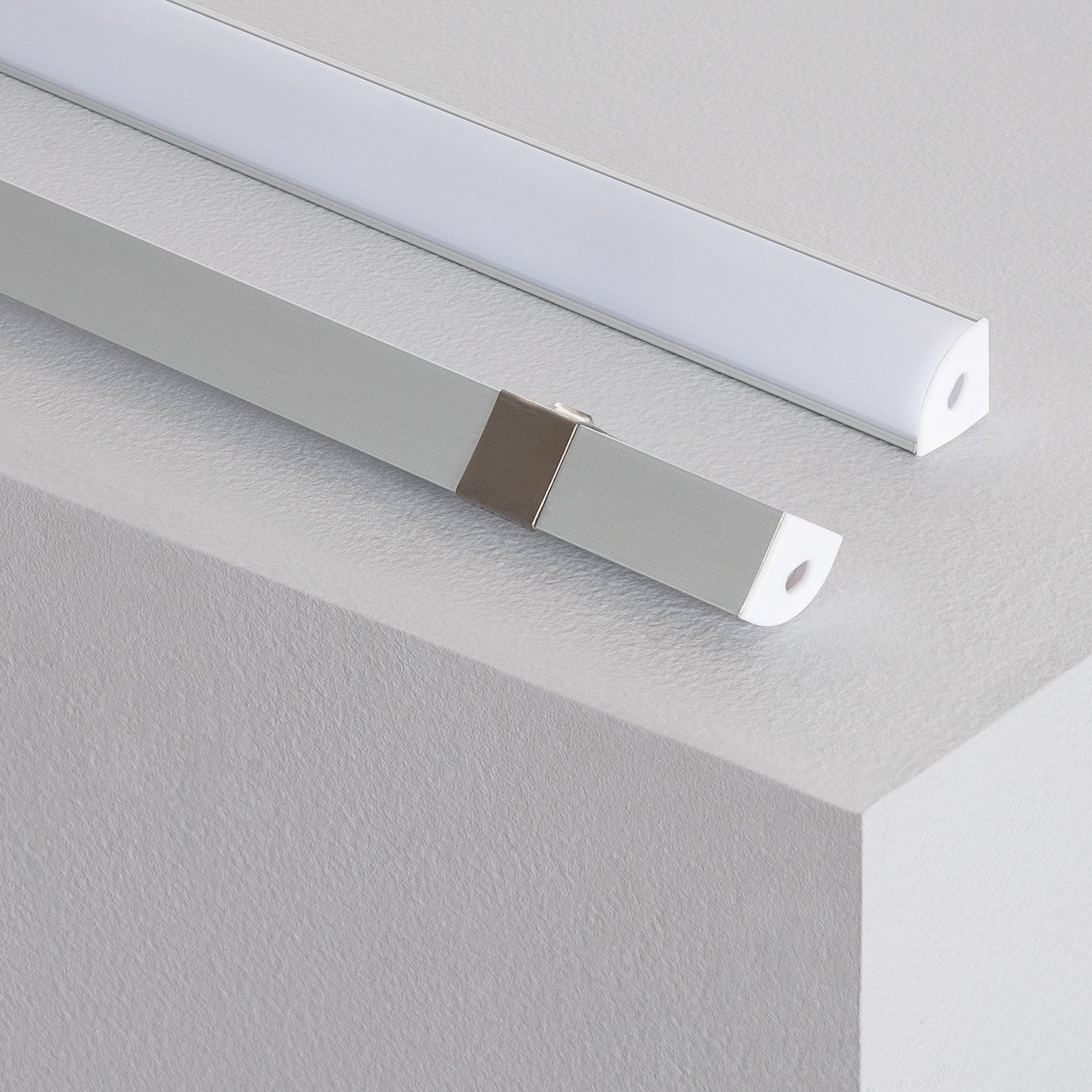 Ledkia Perfil con Tira LED New Aretha 600mm 6W para Esquinas 3000K ...