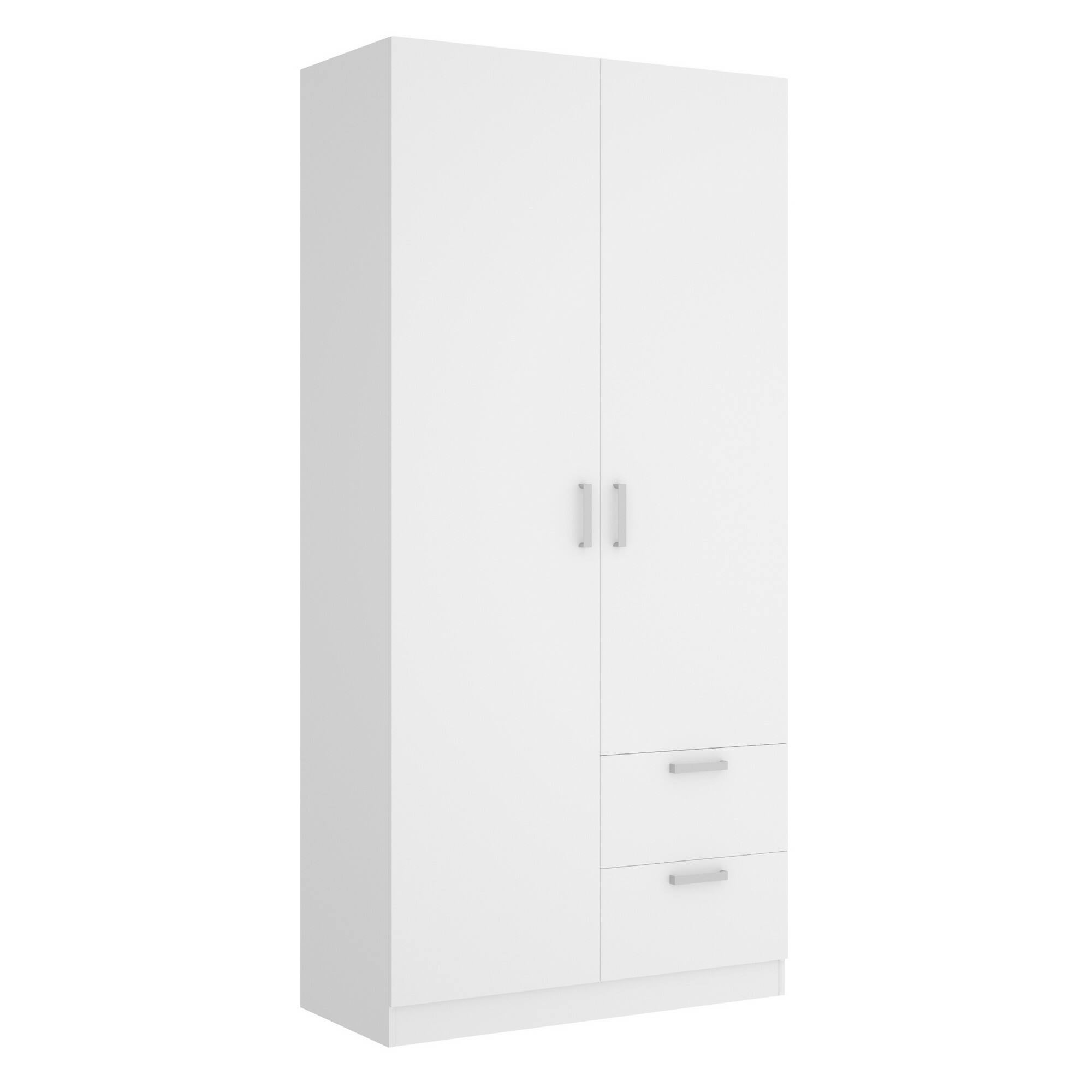 Garde-robe 2 portes Amp, Cintre pour chambre, armoire 2 tiroirs ...