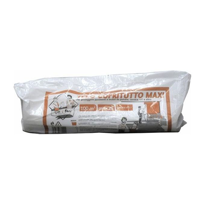 Telo copritutto maxi 4x25mt da imbianchino per proteggere da oli ...