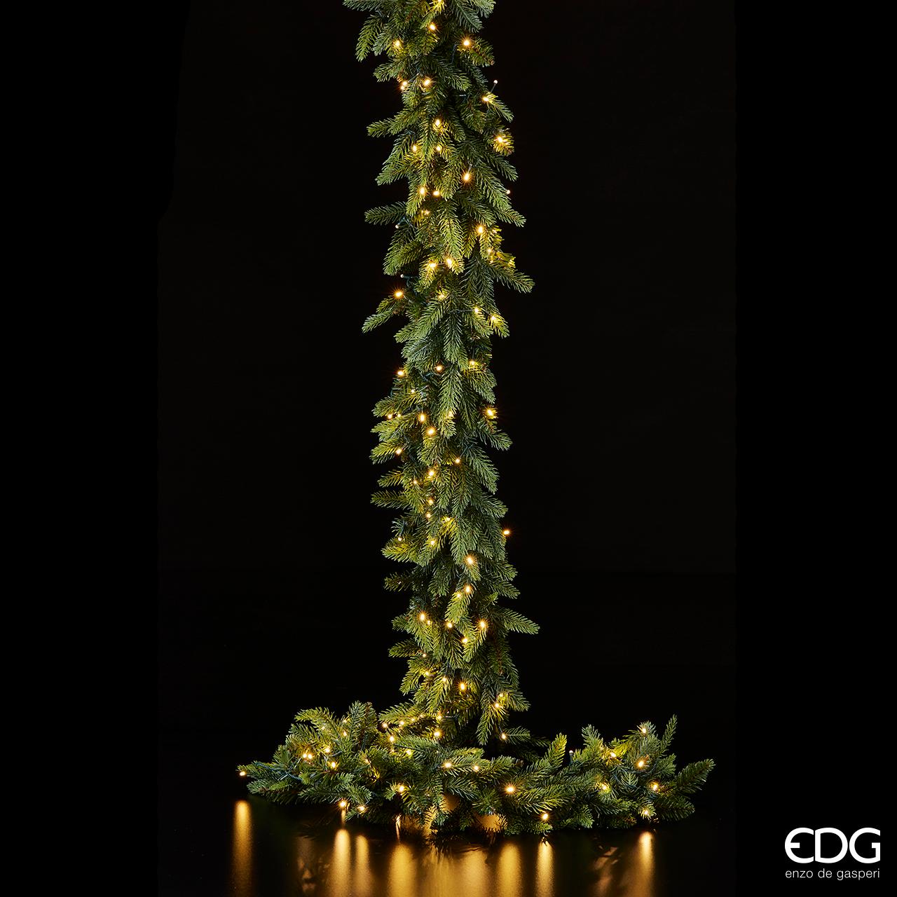 Festone natalizio con 170 led ghirlanda in PE effetto Real Touch 270 cm ...