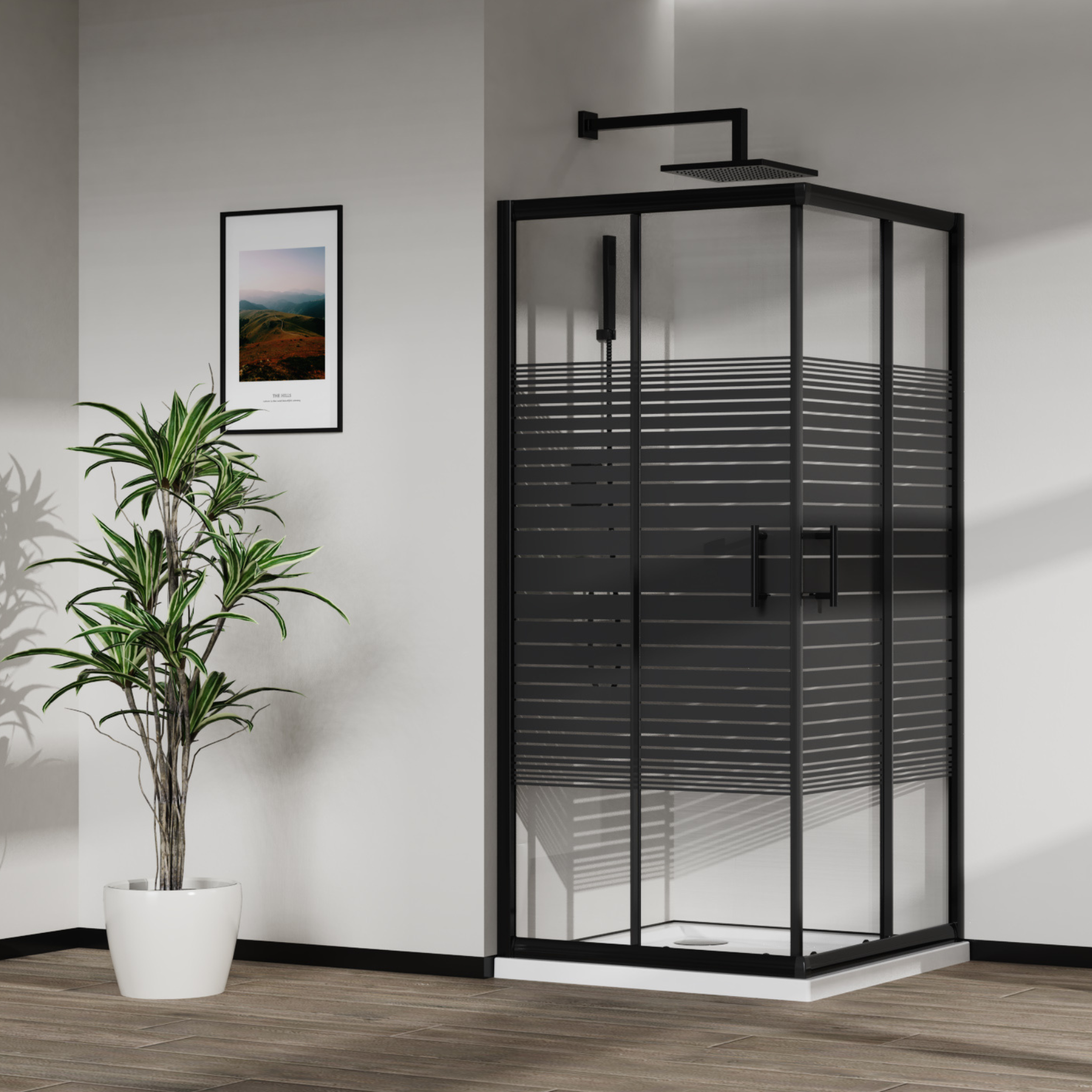 Cabina de ducha 70x90 Mampara Corredera de Cristal Espesor 6mm Templado 2 Puertas, Cabina de ...