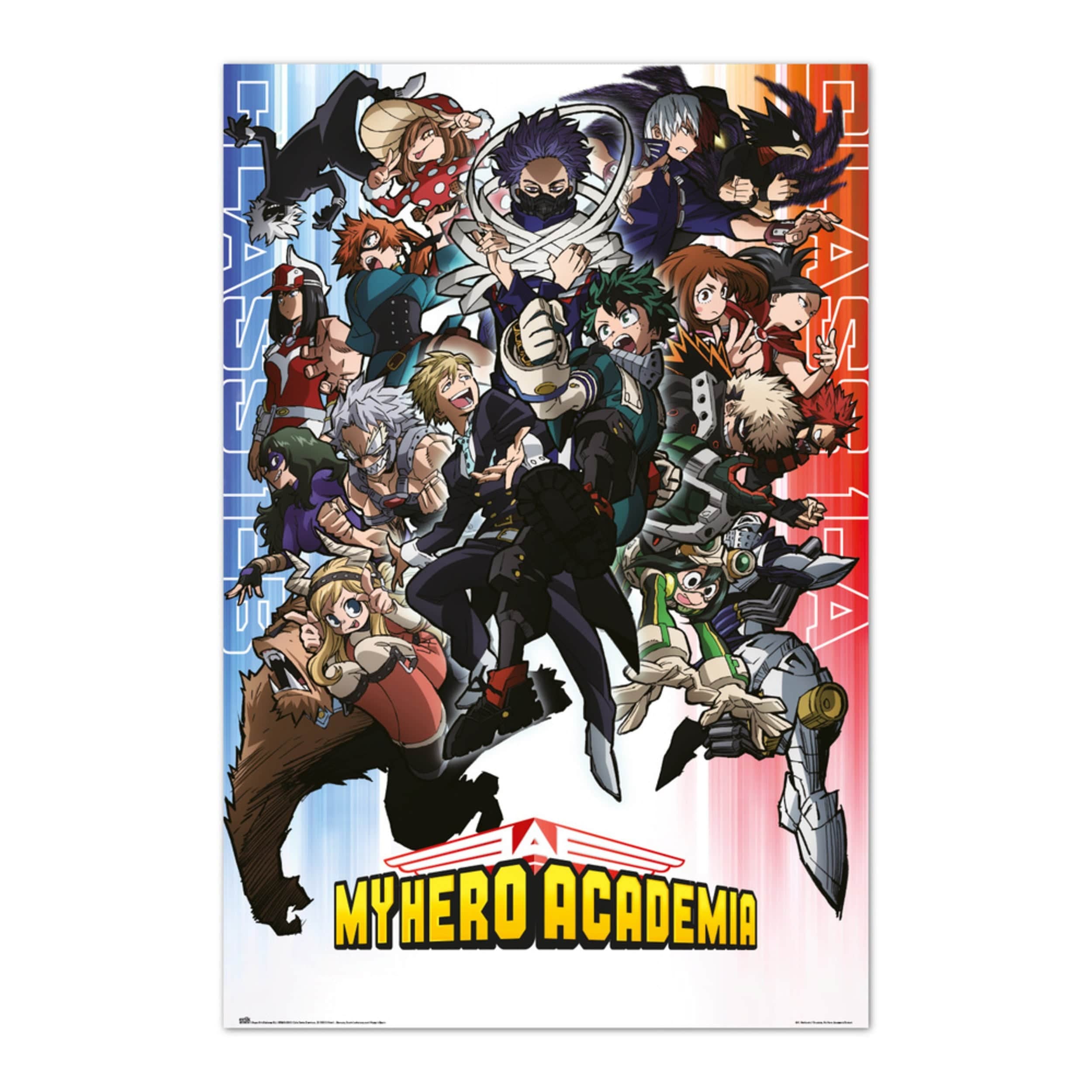 Poster My Hero Academia - Class 1-A And Class 1-B 61x91.5cm | Leroy Merlin
