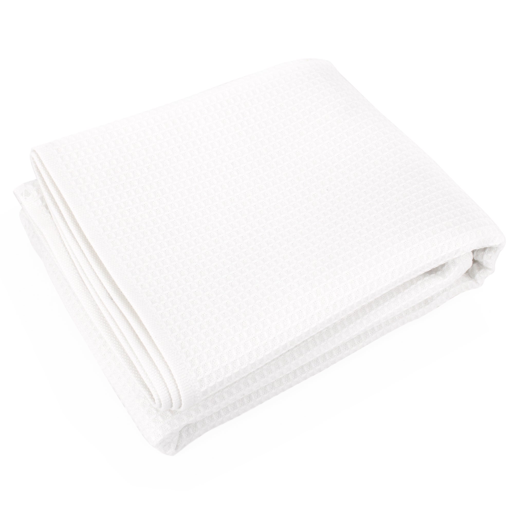 Drap de douche 70x140 cm nid d'abeille PURE WAFFLE 300 g/m² blanc ...