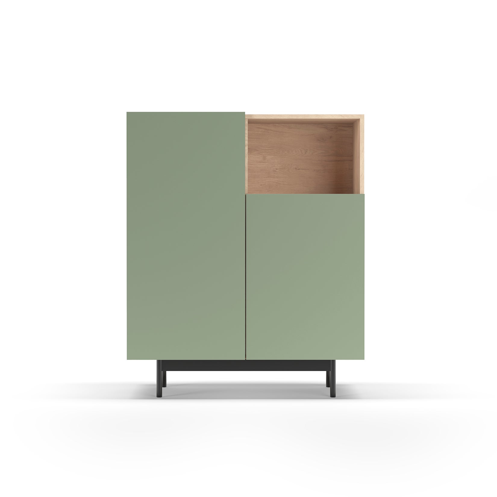 Mueble aparador en melamina, colección PRINTED (602-1), con 2 puertas ...