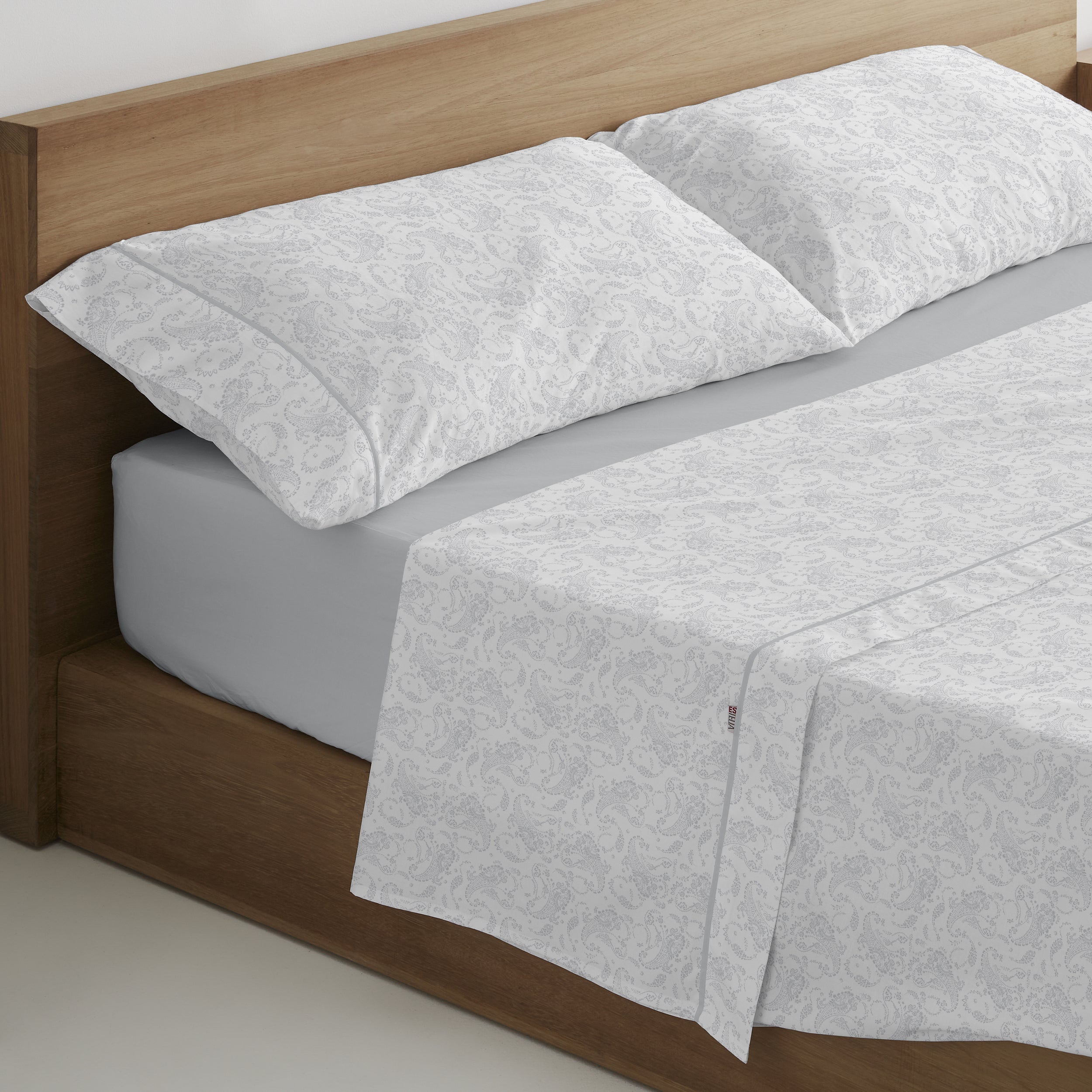 Parure de draps Lara couleur perle. Lit 150 (2 chambres) | Leroy Merlin