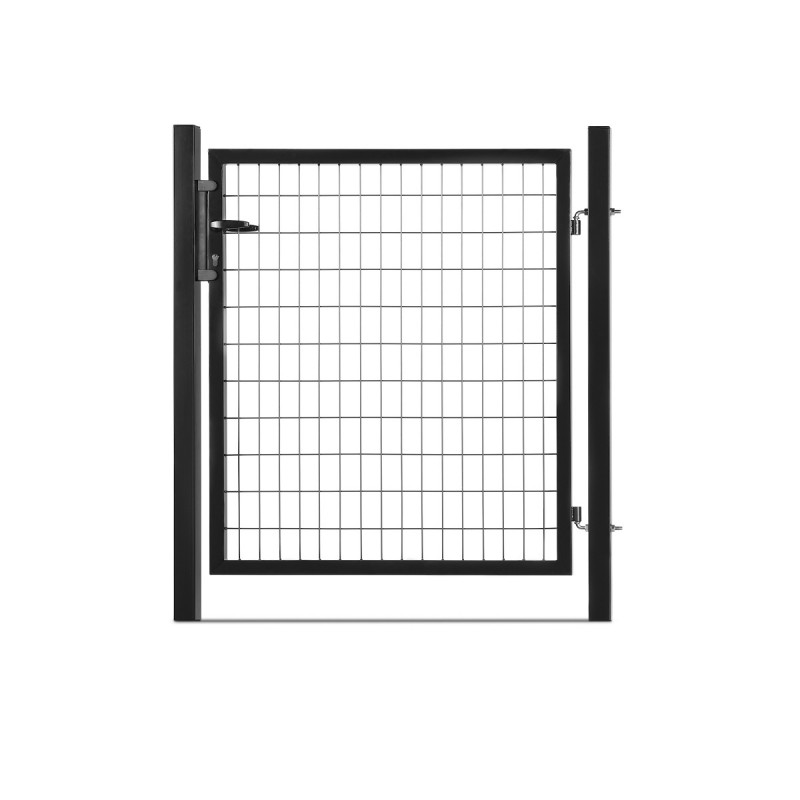 Portillon grillagé en acier galvanisé maille 100 x 50 L 1m x H 2m00 ...