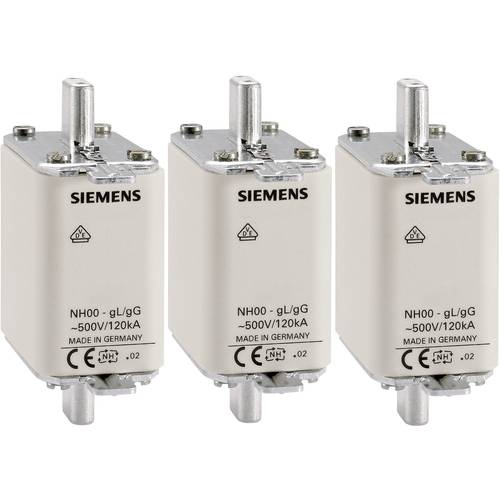 Siemens 3NA3830 Fusible NH Taille du fusible = 000 100 A 500 V/AC, 250 ...