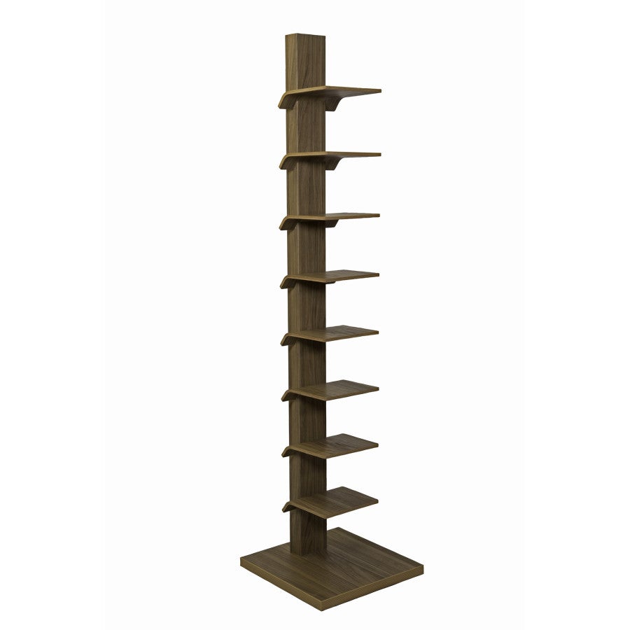 Librería TOWER BOOK 150 cm diseño Cantarutti R. en madera color Nogal ...