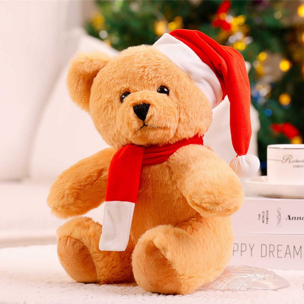 Ours en peluche 26 cm, ours brun doux, cadeau de Noël, décoration 26 cm ...
