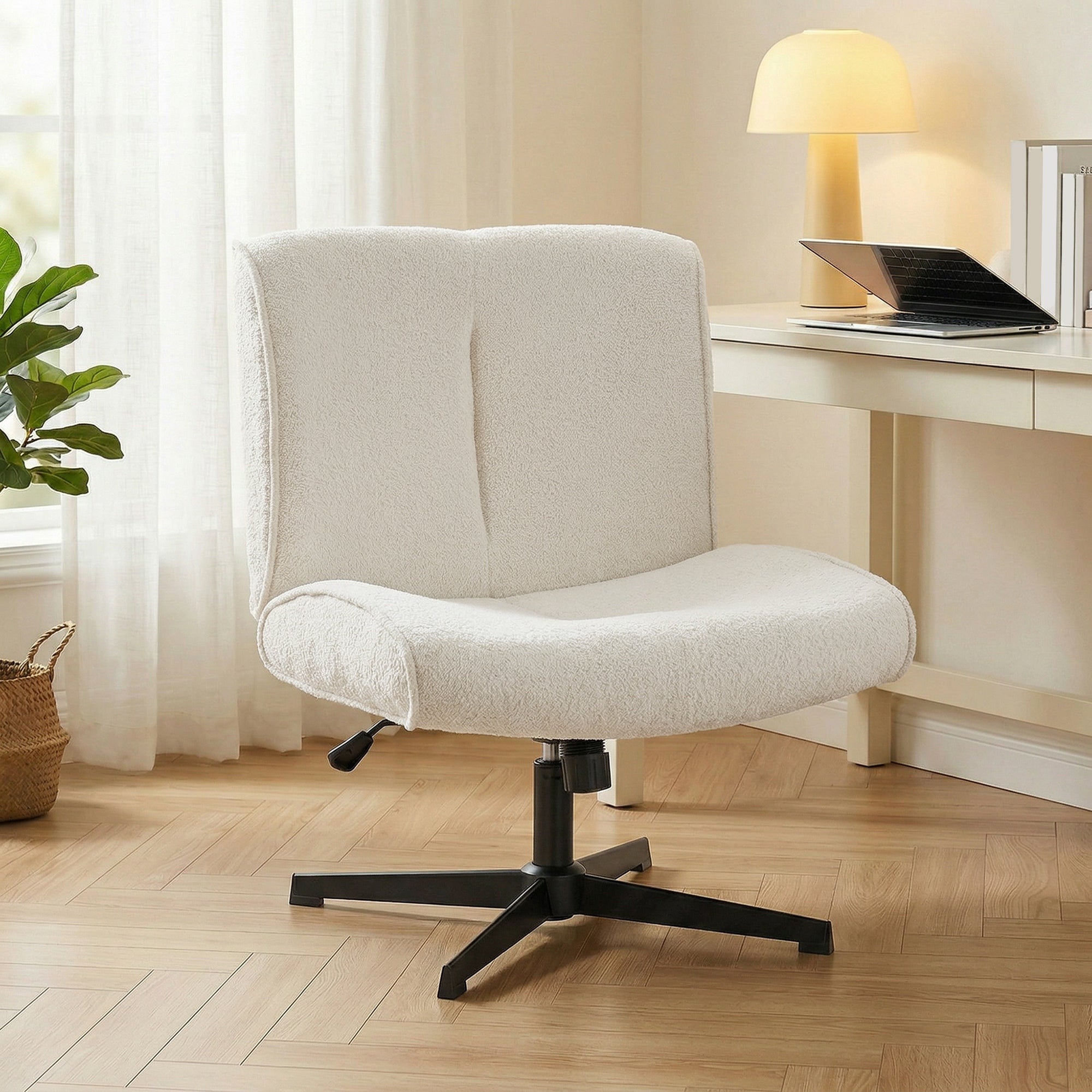 Swivel Accent Chair, Velvet-Upholstered Lounge Chair with Height ...