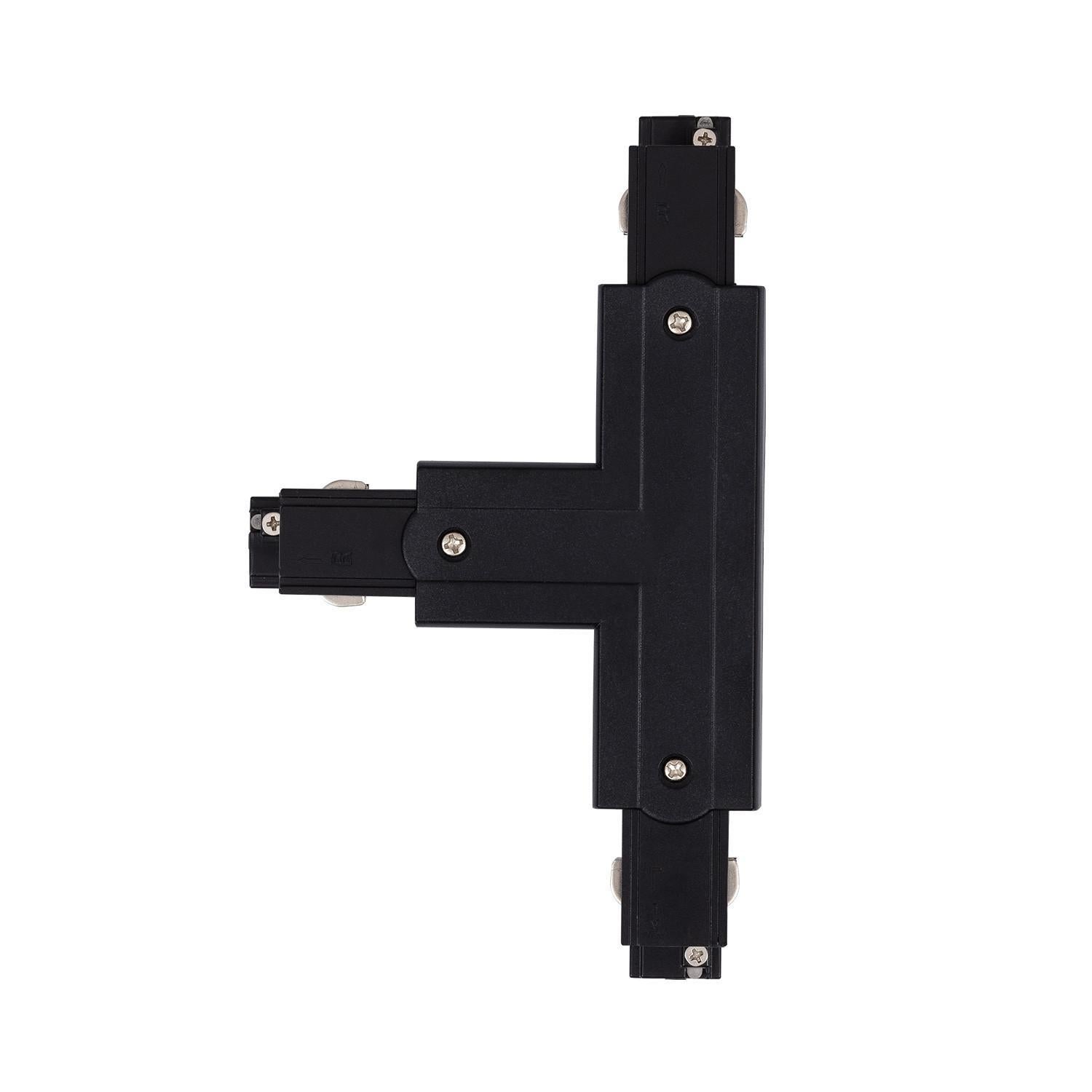 Ledkia Conector Left Side Tipo T para Carril Trifásico Negro | Leroy Merlin