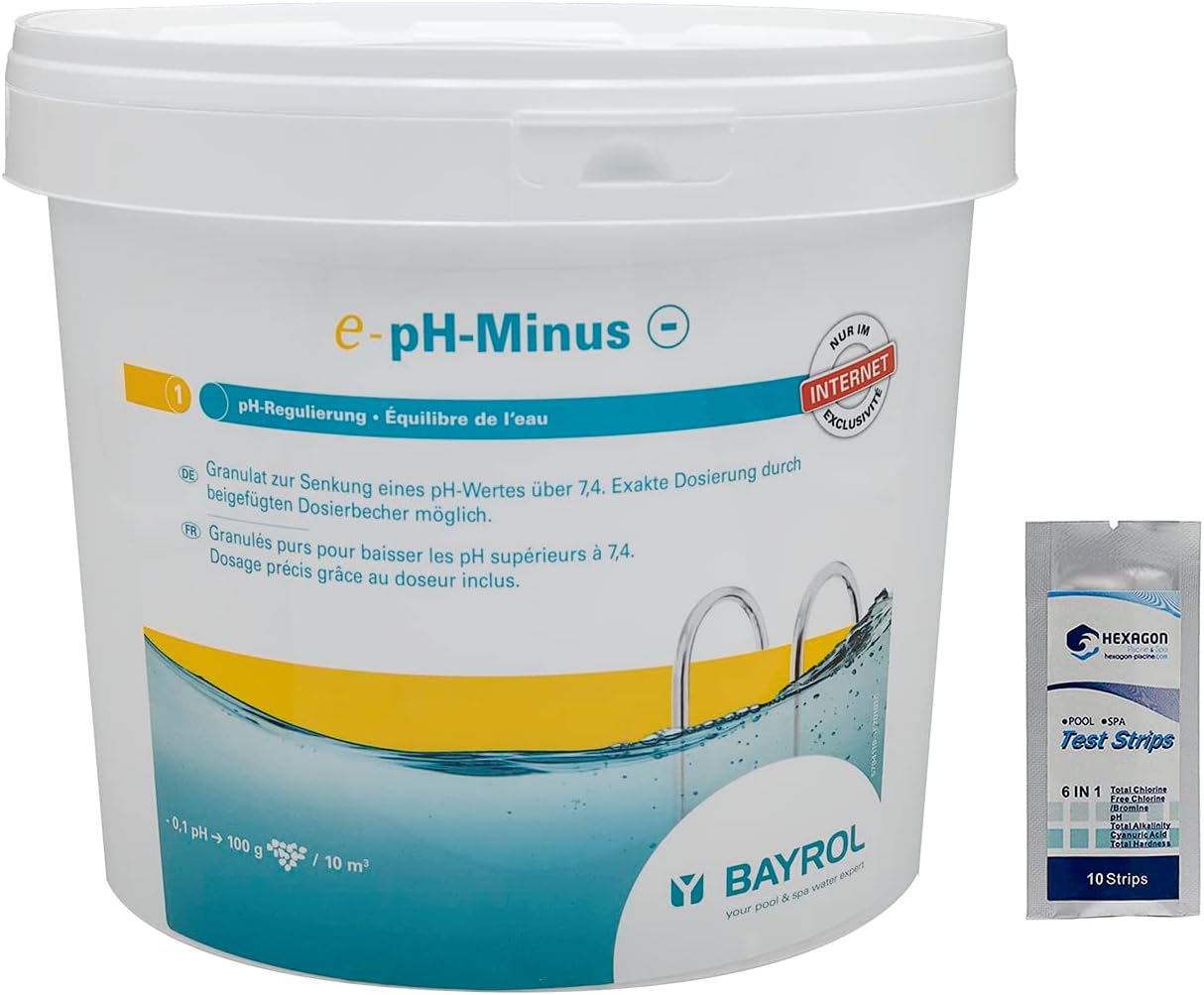 Bayroll e.pH-Minus Granules – 6 kg | Solid pH Corrector – Lowers pH ...