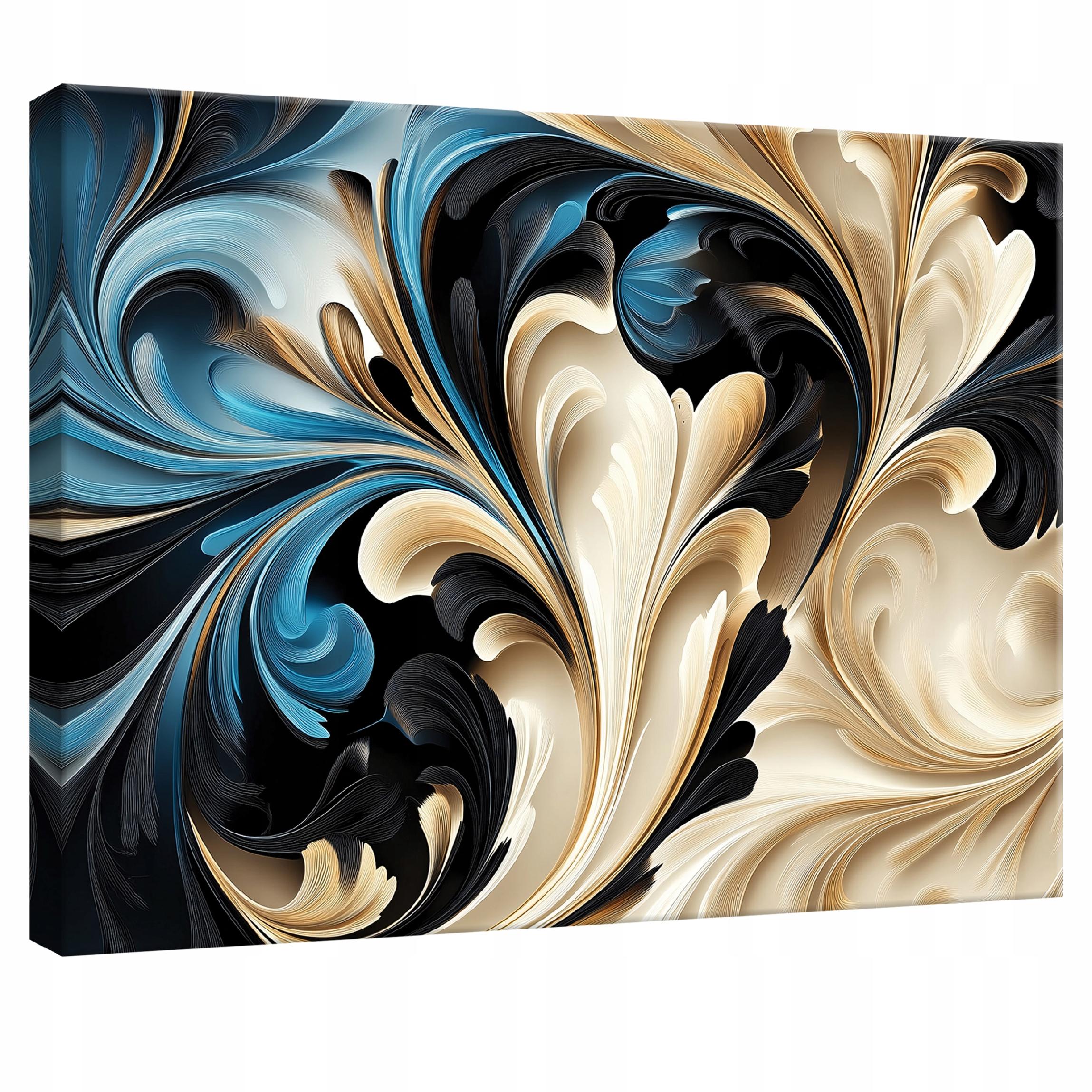 Impresión abstracta en lienzo beige arte moderno 60 x 40 cm XXL ...