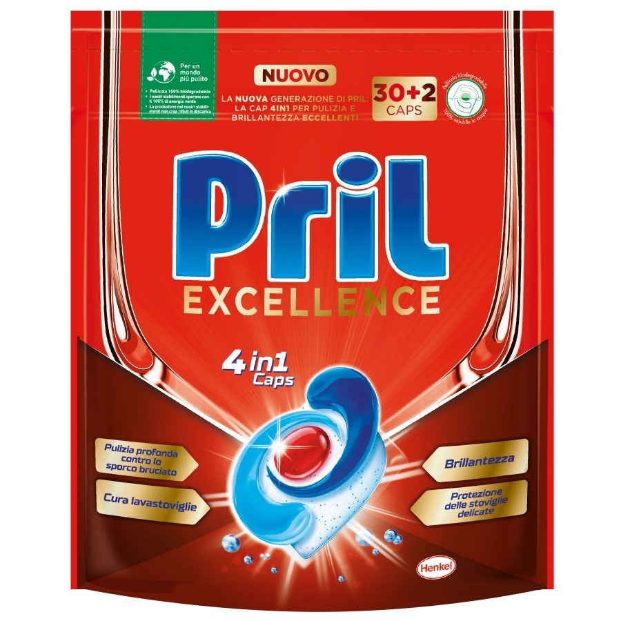 Pril Tabs Lavastoviglie 30 2 Pezzi Excellence 4 In 1 | Leroy Merlin