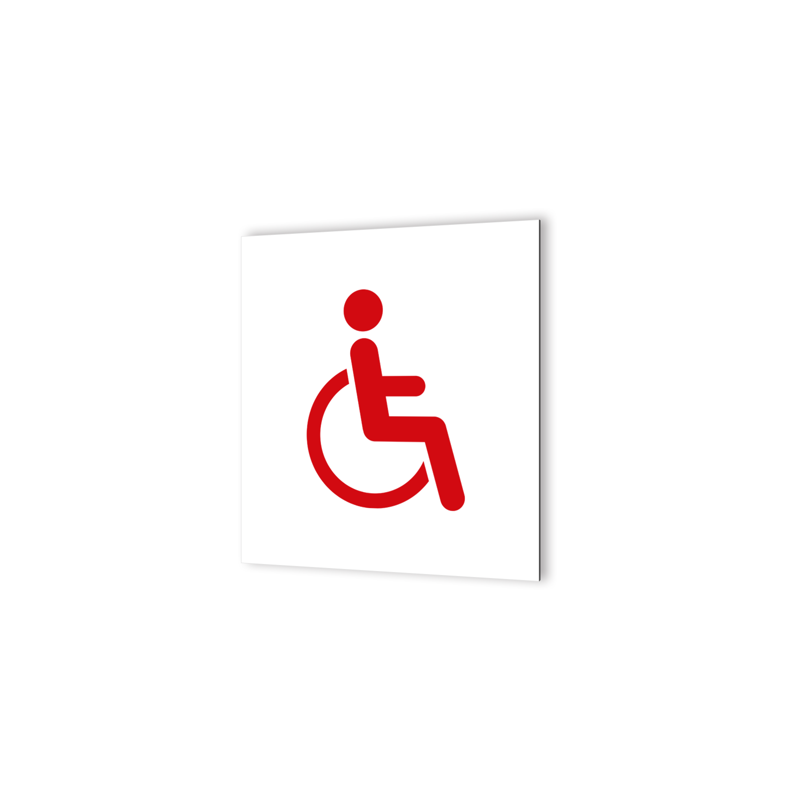 Pictogramme Toilettes PMR - Plaque signalétique Dibond blanc - Picto ...