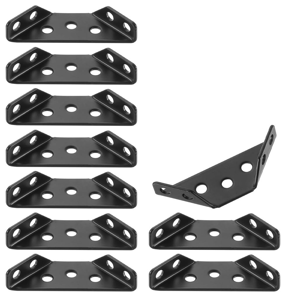 Lot de 10 connecteurs d'angle pour meubles, supports triangulaires pour ...
