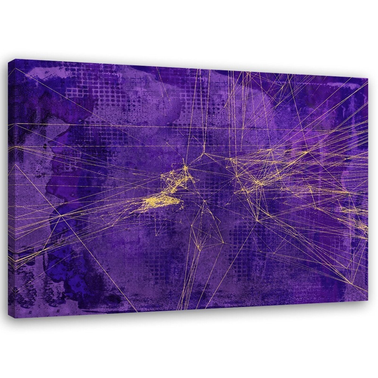 Tableau abstraction violette 2 - 70 x 50 cm | Leroy Merlin