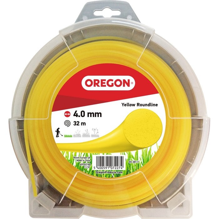 Hilo para desbrozadora Redondo Nylon Amarillo ø 4.0mm/32m Oregon 69-387-Y | Leroy Merlin
