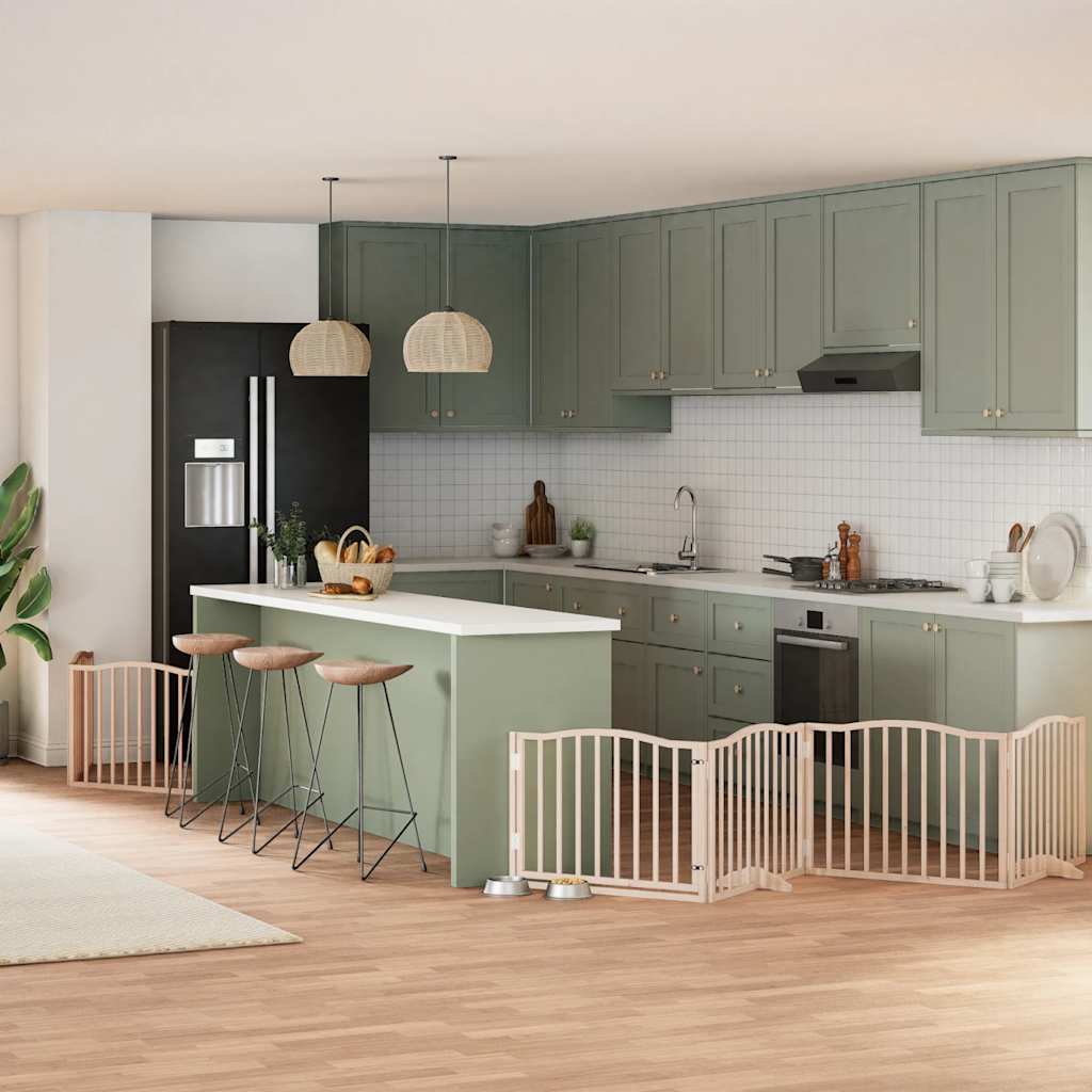 Maison Exclusive - Cancello per Cani Porta Pieghevole 8 Pannelli 640 cm ...