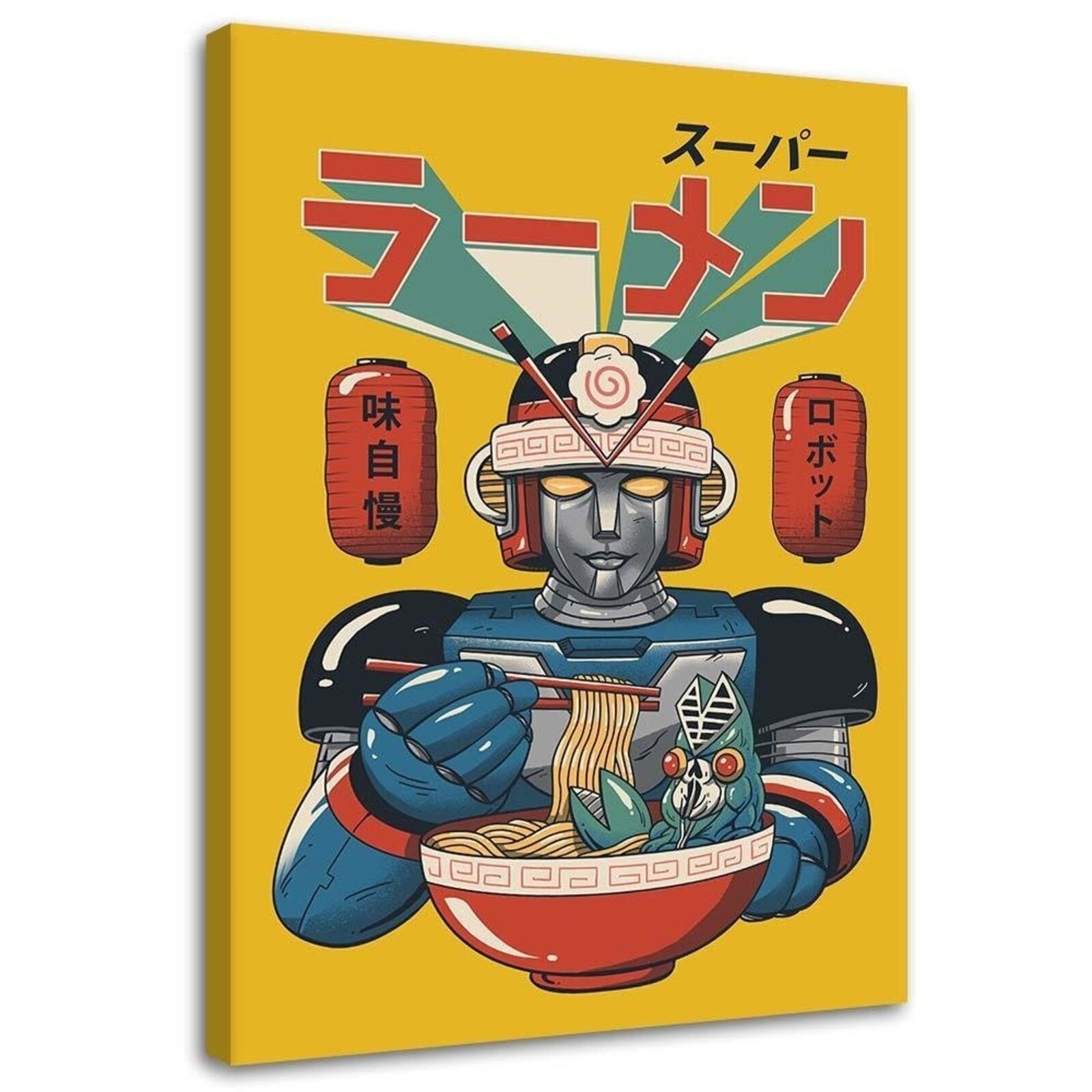 Tableau robot d'anime mangeant - 40 x 60 cm | Leroy Merlin
