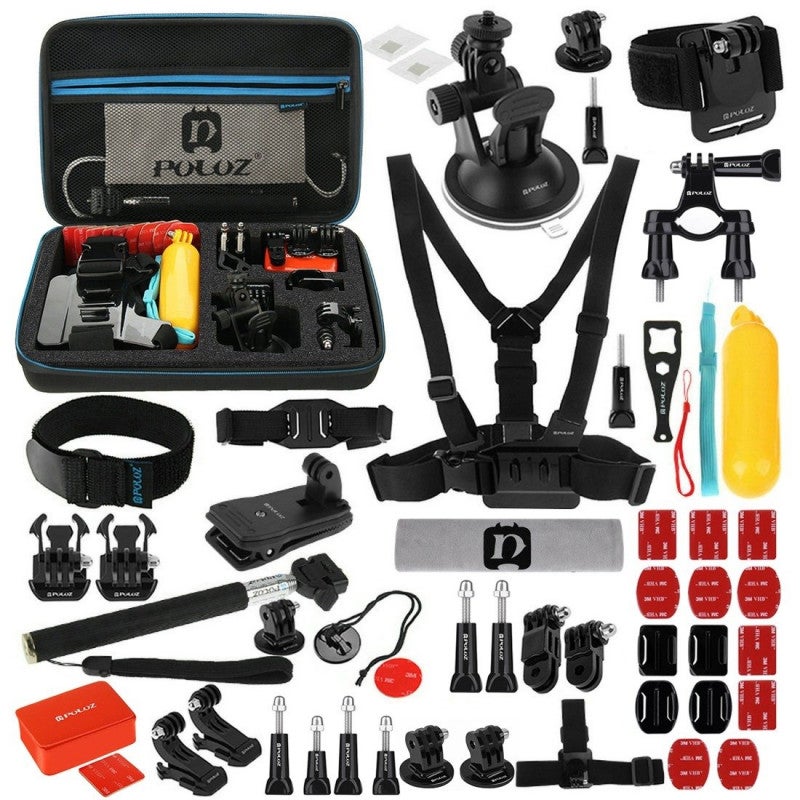 Kit d'accessoires 53 en 1 Puluz Ultimate Combo pour caméras sportives ...