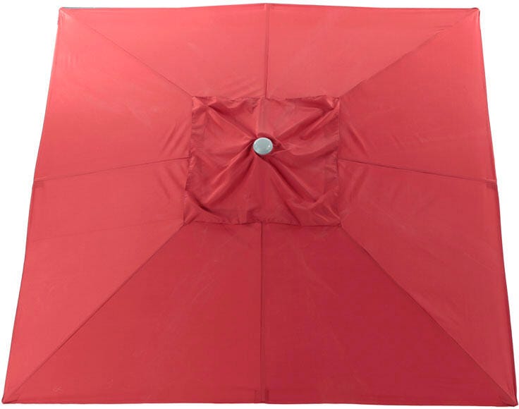 Toile pour parasol en polyester rouge de 3x3 m | Leroy Merlin