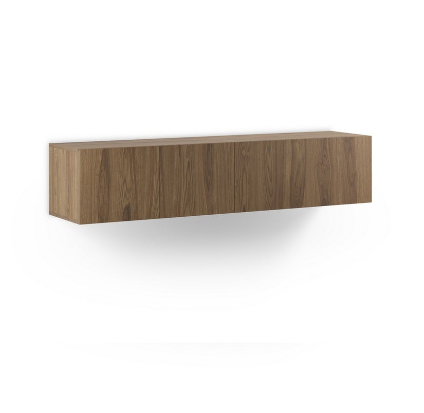 Mueble TV para colgar Daroca roble 180cm | Leroy Merlin