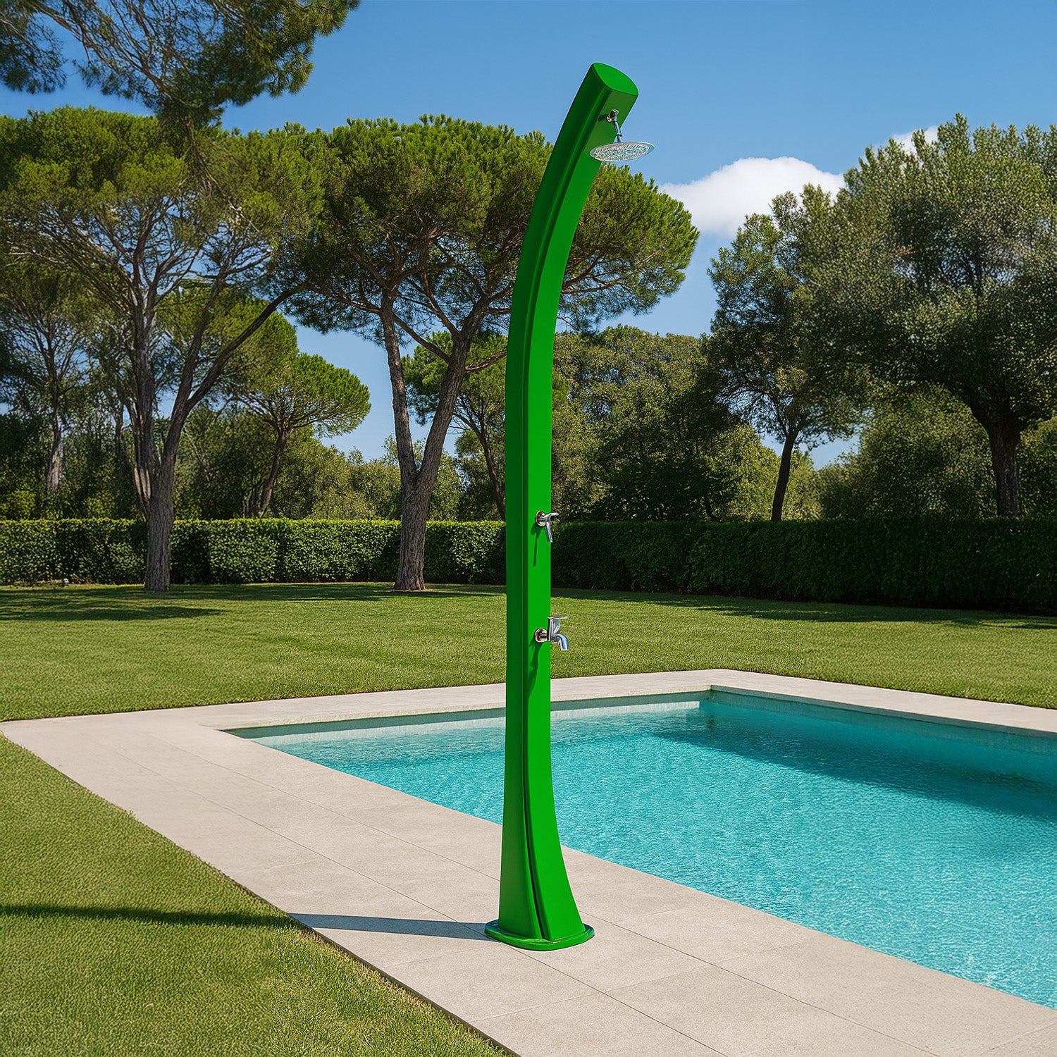 Doccia Solar Verde de Alta Capacidad, 226 cm, Con Estructura en PEHD y ...