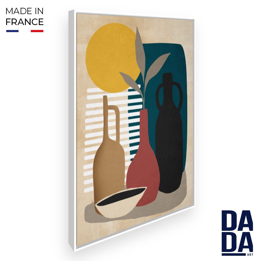 Toile encadrée Nature morte élégante / 50x70cm / Cadre Blanc / Fabriqué ...