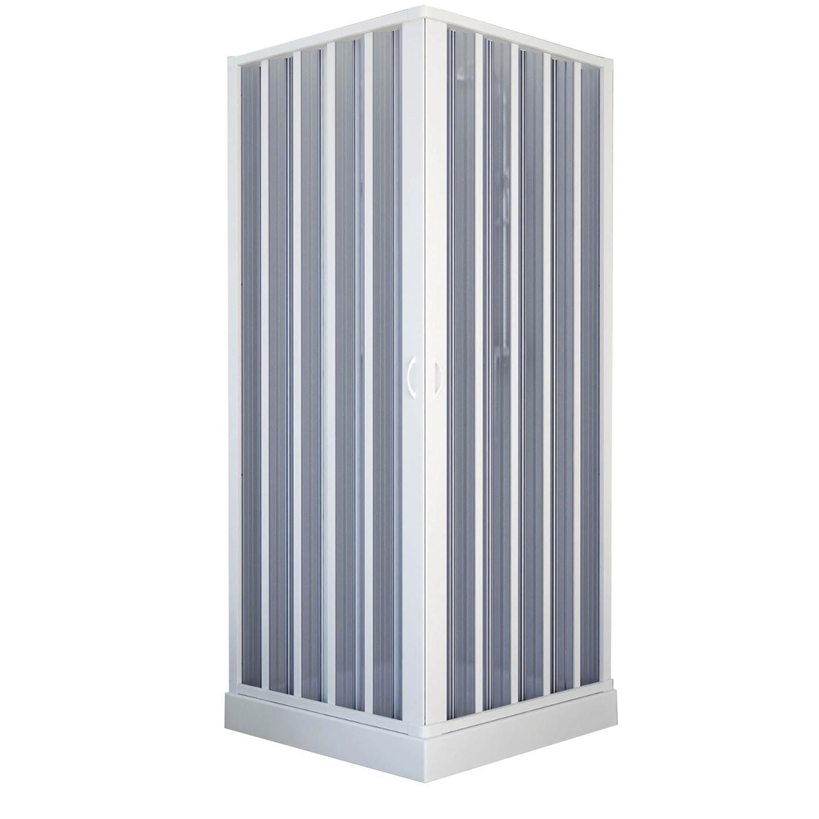 Forte: Box doccia Nova a soffietto angolare in PVC, Anticalcare ...